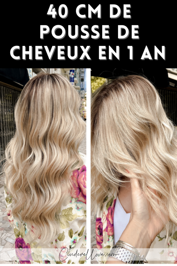 Ma pousse de cheveux impressionnante et naturelle : 40cm en 1 an